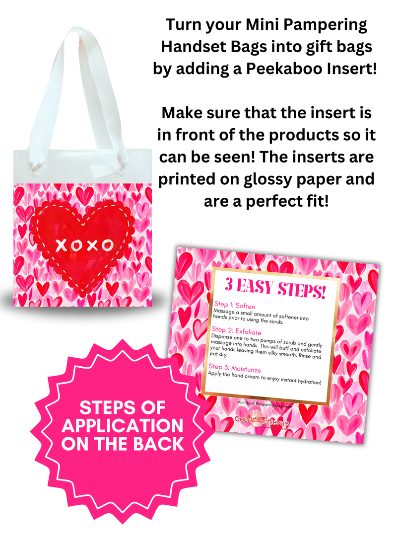 Mini XOXO Pampering Hand Set Inserts – Court of Achievers
