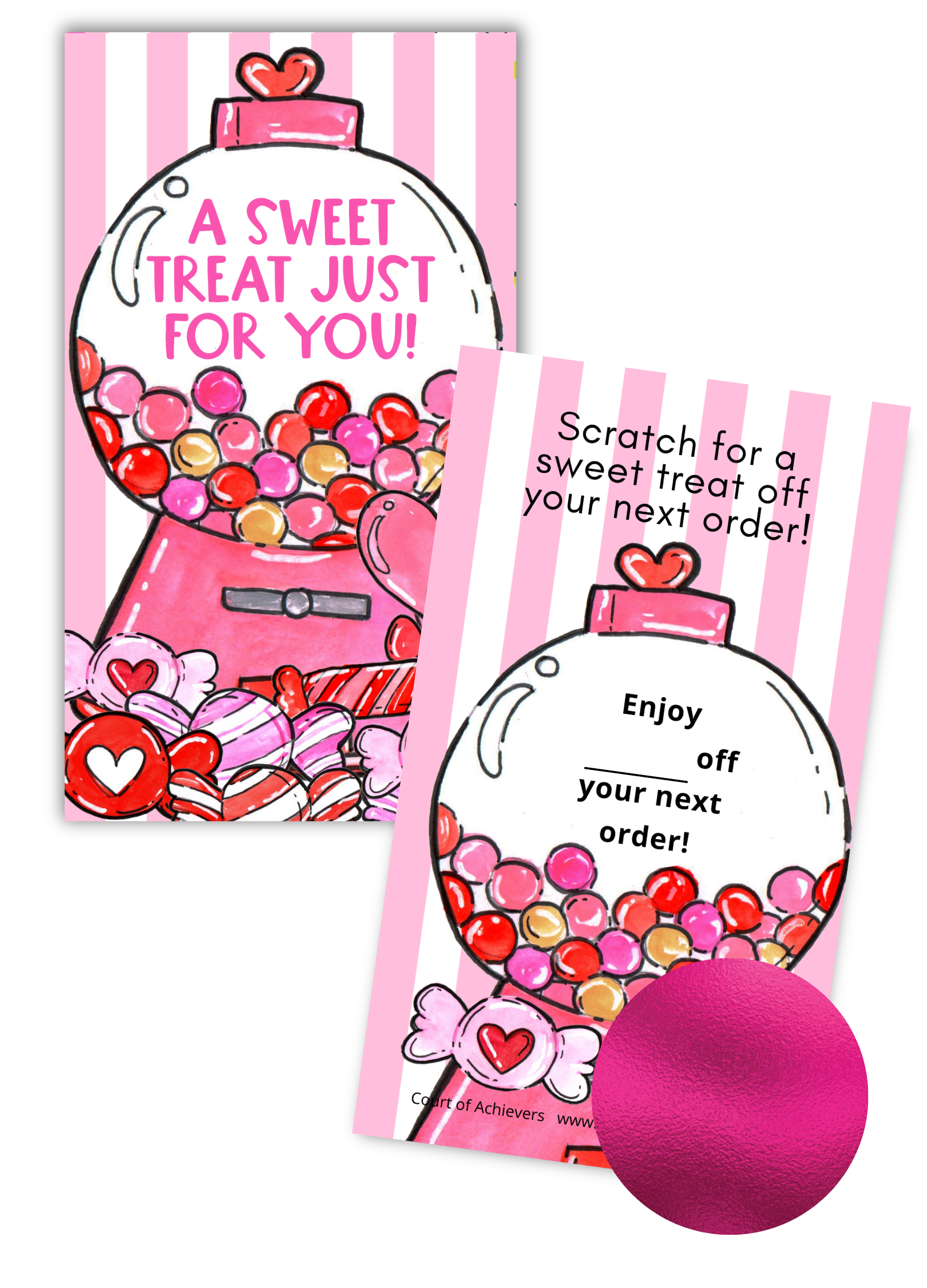 Sweet Treat Scratch Off Cards – Court of Achievers