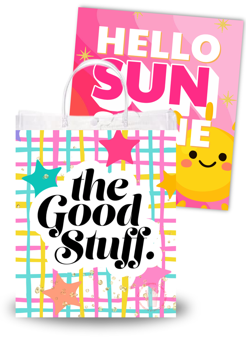 Hello Sun Shine Large Clear Bag Inserts – Court of Achievers