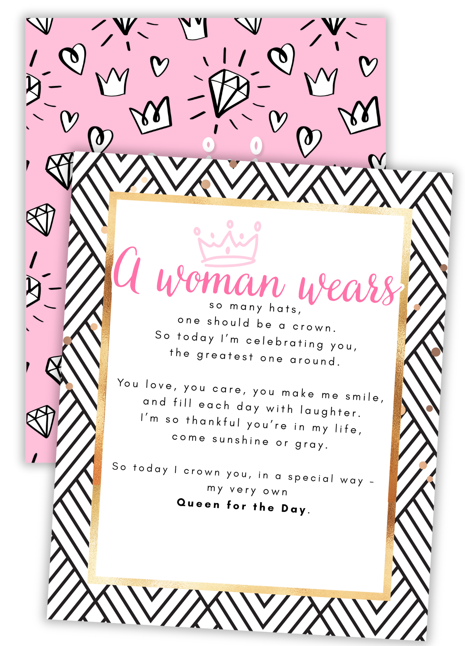 Queen for a Day Roll Up Tags – Court of Achievers