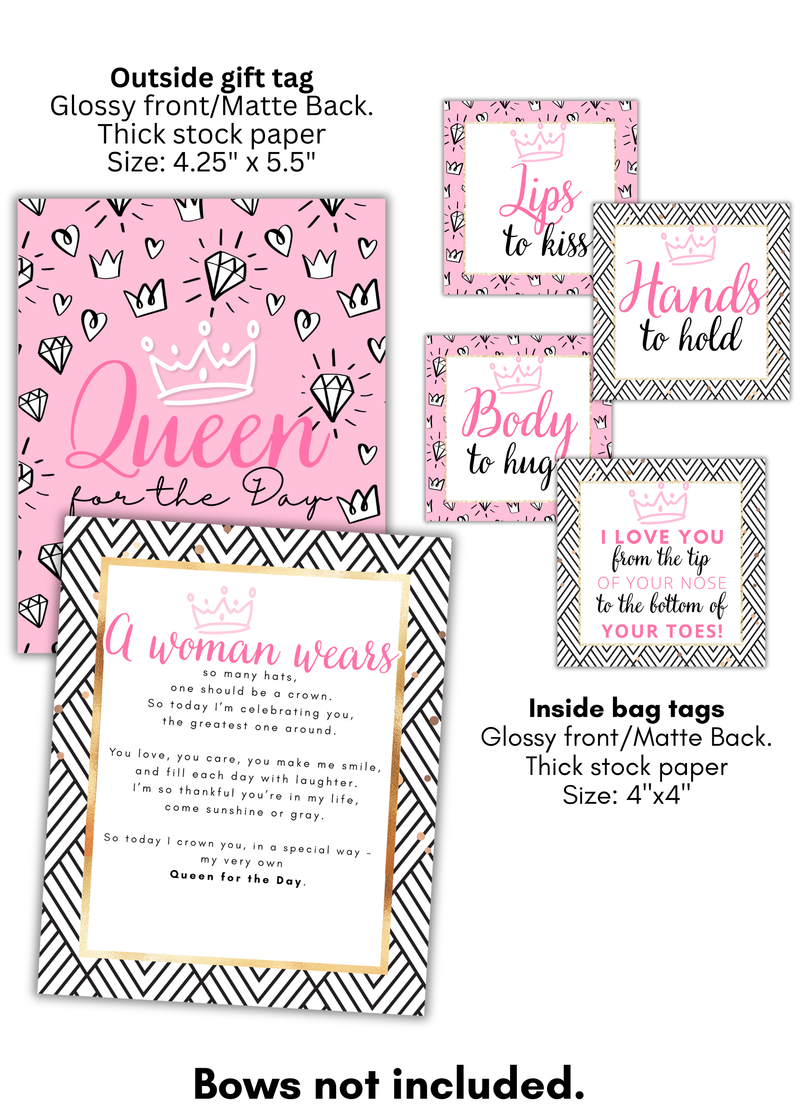 Queen for a Day Roll Up Tags – Court of Achievers