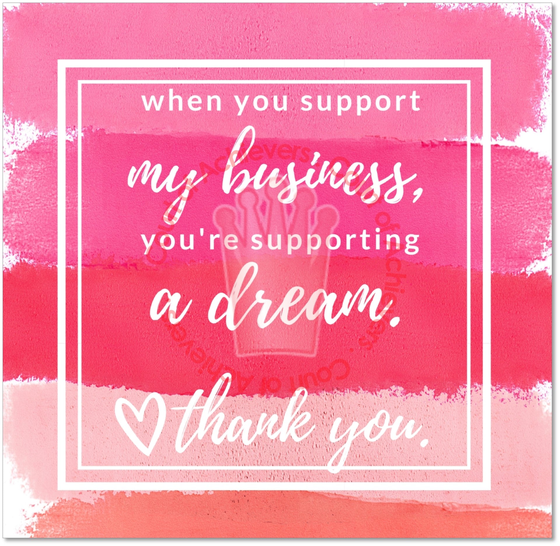 Thanks for Supporting Me Sticker – Court of Achievers